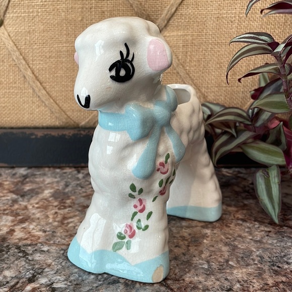 Vintage | Accents | Vintage Lamb Planter | Poshmark